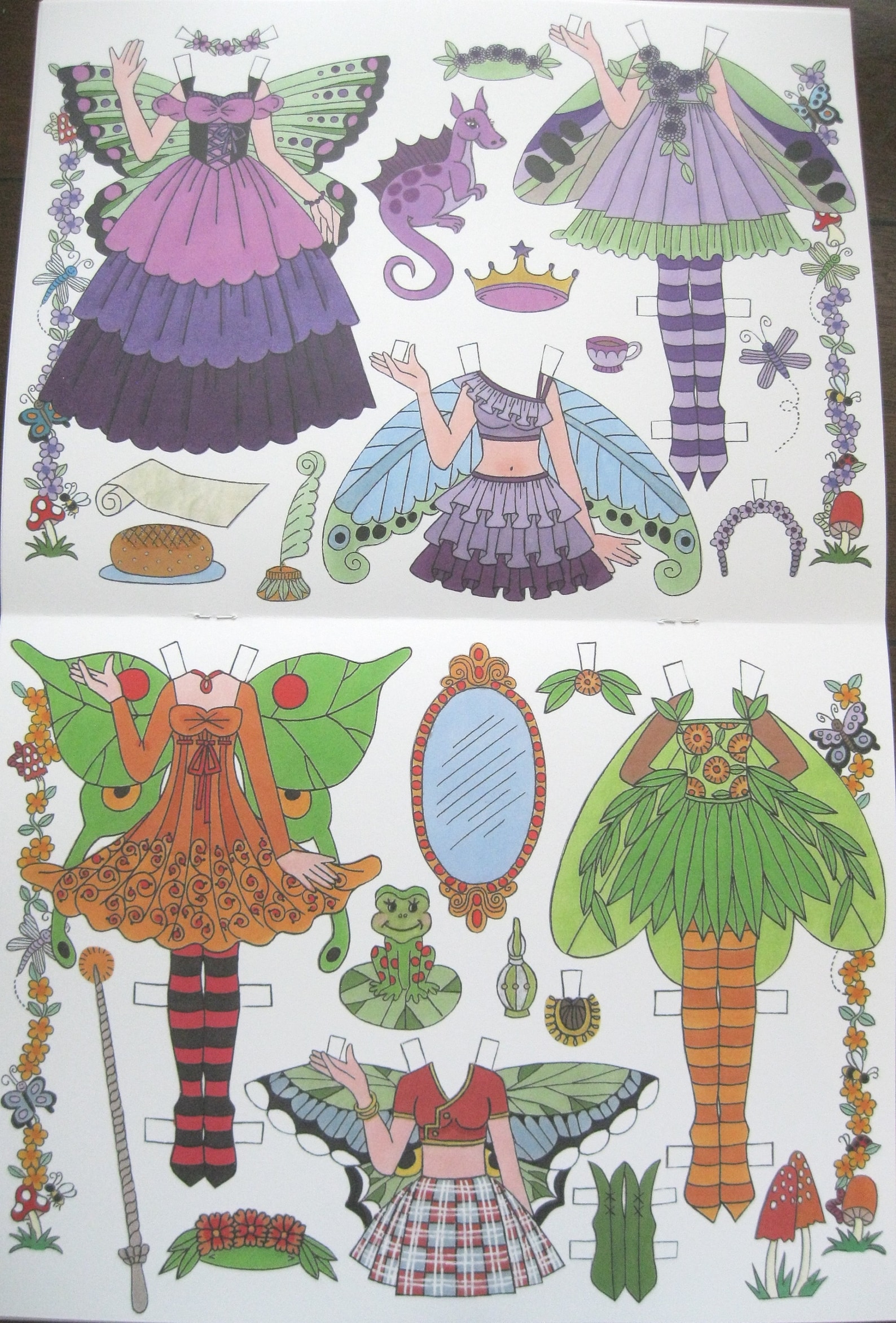 READY TO SHIP flutter Paper Dolls From the Land of | Etsy