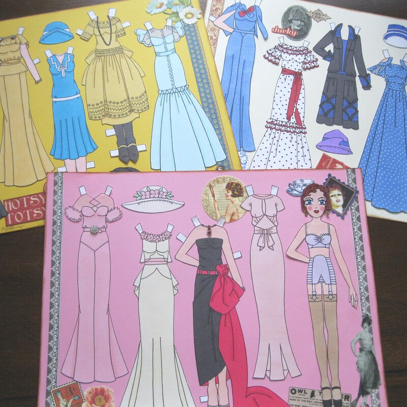 1920s Paper Dolls - Etsy