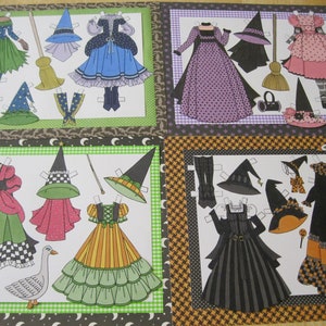 Printable HALLOWEEN Paper Dolls--digital Download Version of "pretty ...