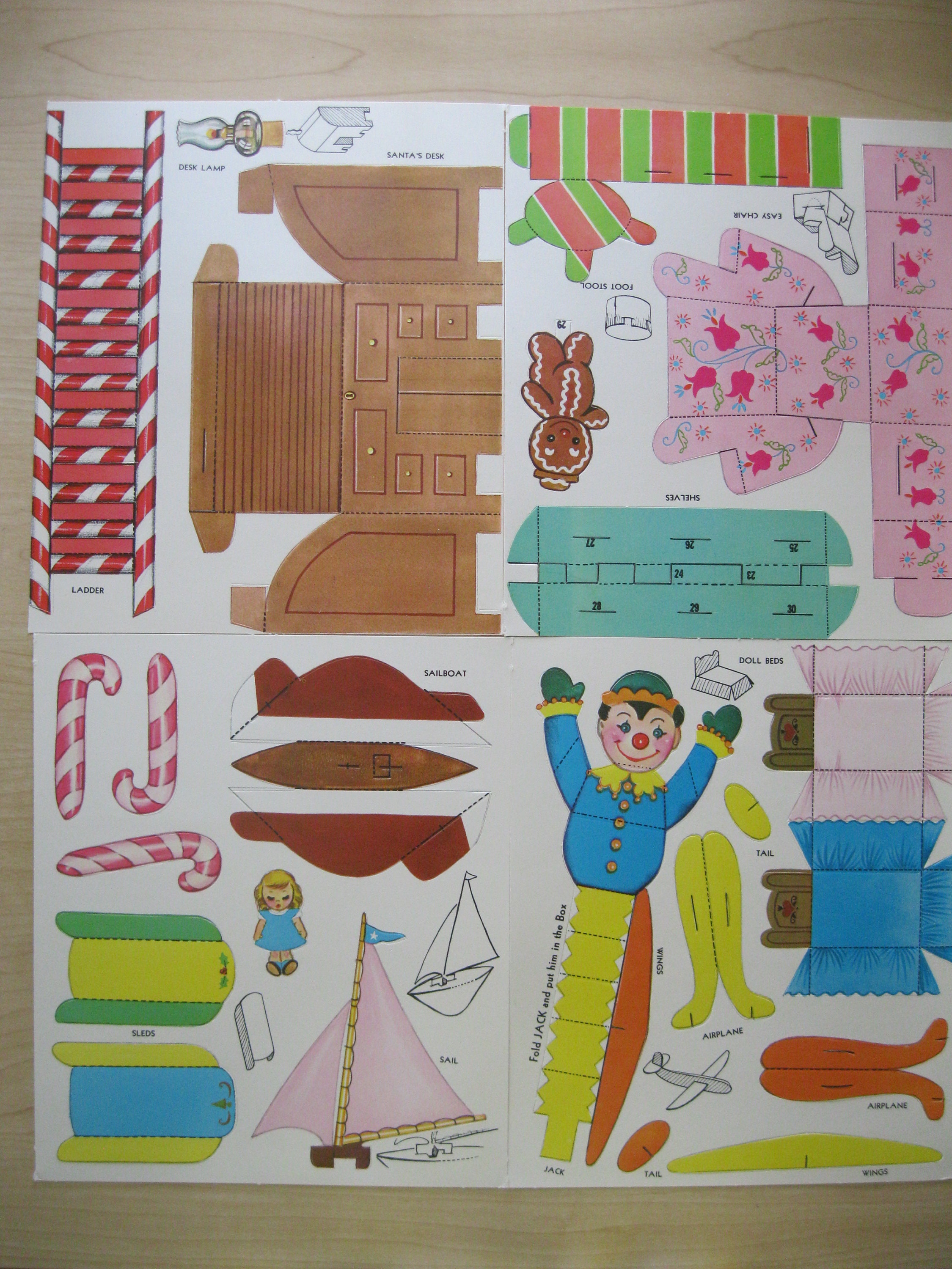 20+ Pg INSTANT DOWNLOAD "santa's Workshop" Vintage Printable Christmas ...