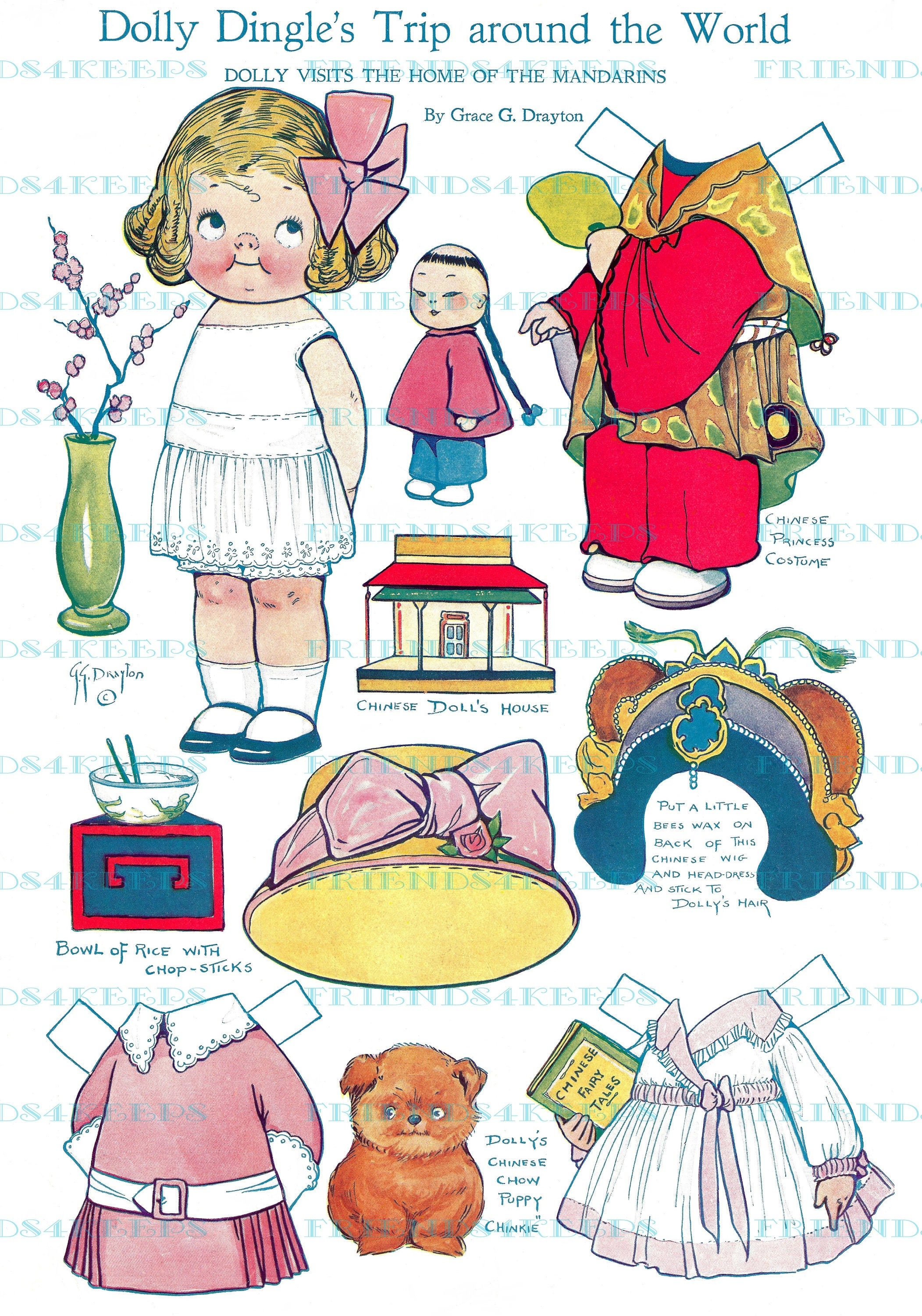 Chinese Paper Dolls Printable