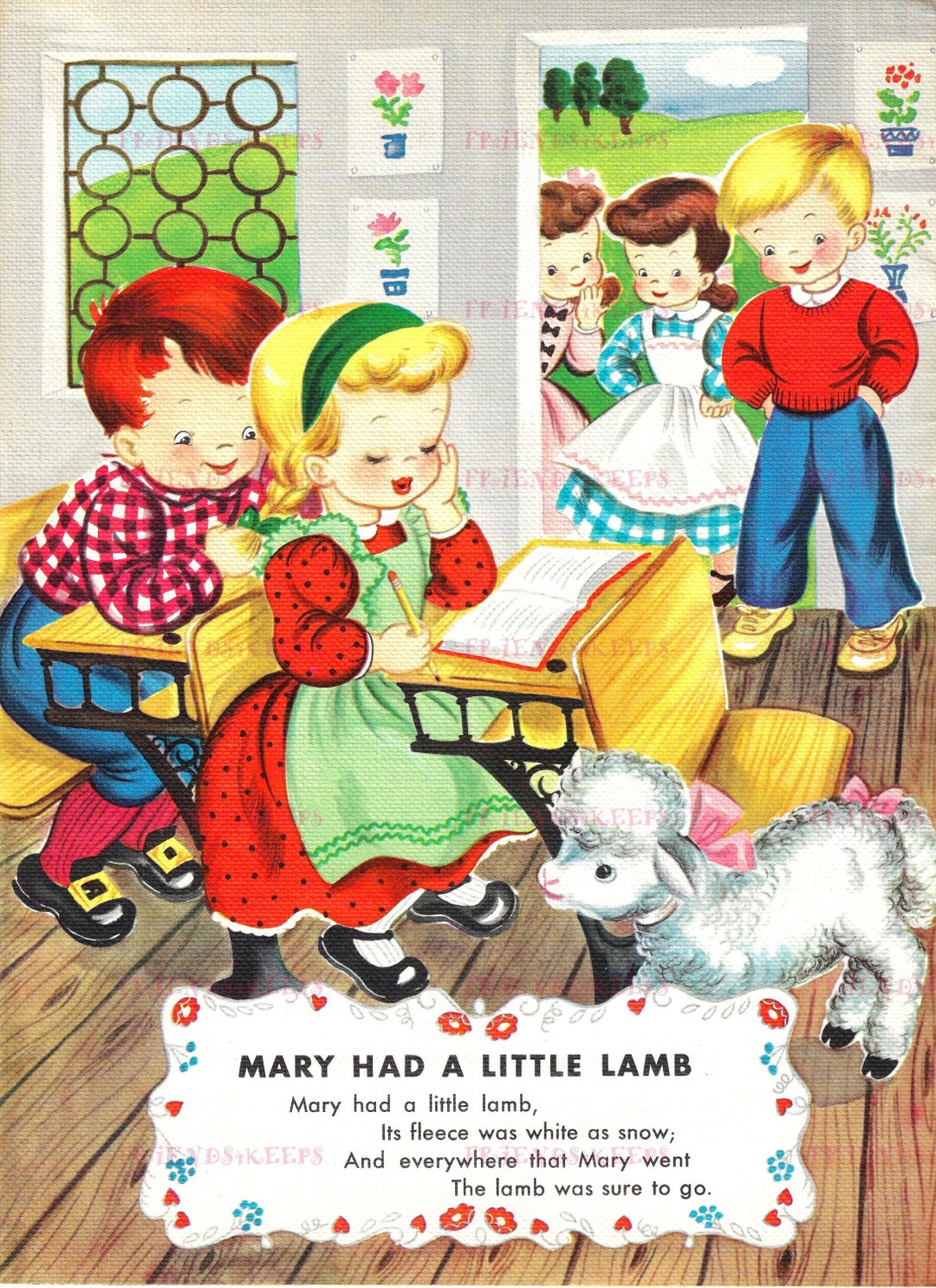 INSTANT DOWNLOAD Printable "textured" Art Print: Vintage Mother Goose ...