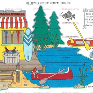 3-page Printable WOODLAND FRIENDS Ollie the Otter Digital Paper Doll by ...