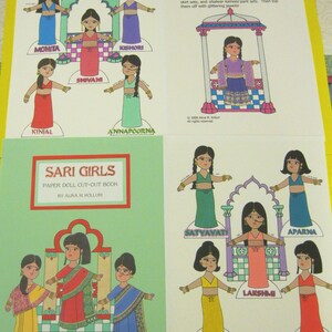 Printable 14-page SARI GIRLS Digital Version of Asian Indian Paper Doll ...