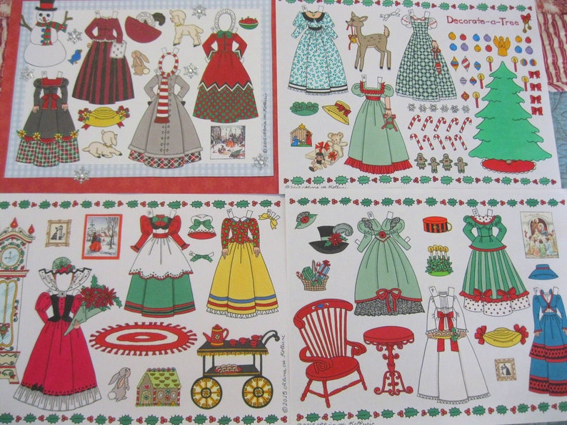 Printable CHRISTMAS Paper Dolls--digital Version of "let's Play Paper ...