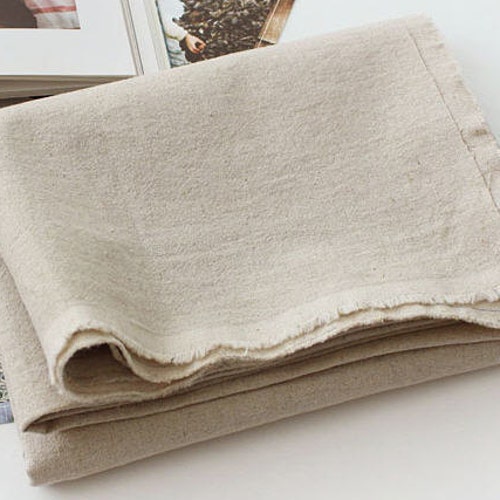 Linen Blend Fabric Natural Color Linen Fabric by the Yard - Etsy
