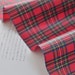 Laminated Cotton Fabric Tartan Check Red By the Yard | Etsy
