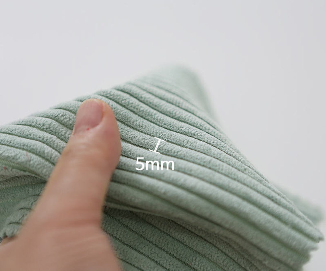 Wide Wale Corduroy Fabric Polyester Corduroy Fabric 5 mm | Etsy