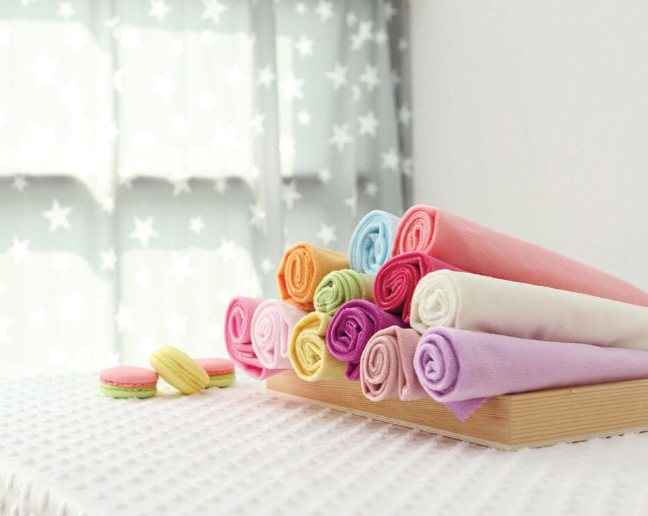 Smooth Minky Fabric - Choose From 13 Solid Colors - by the Yard - 83424 ...