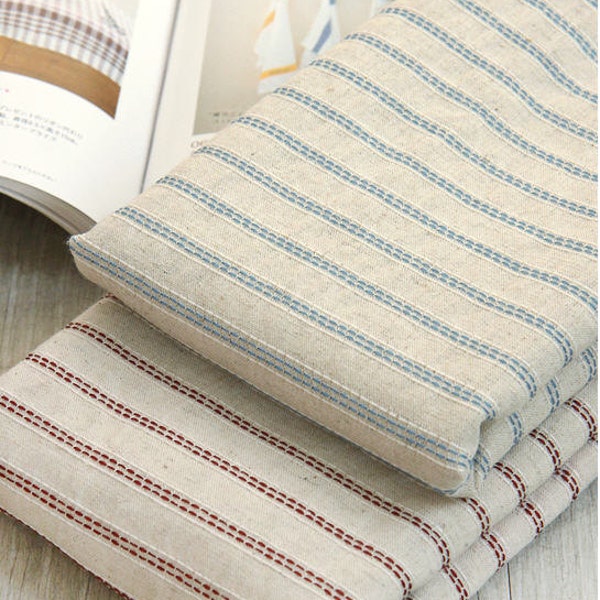 Striped Linen Fabric - Etsy