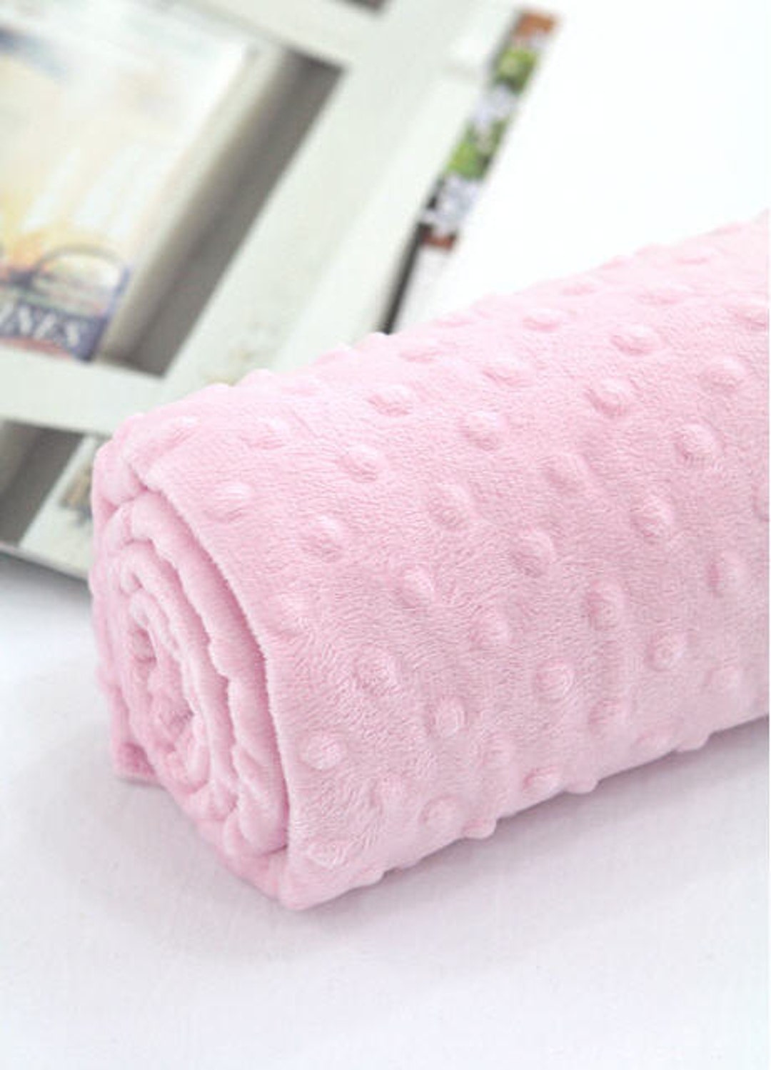 Minky Dimple Dot - Light Pink - by the Yard 43052 Melody Series - Etsy