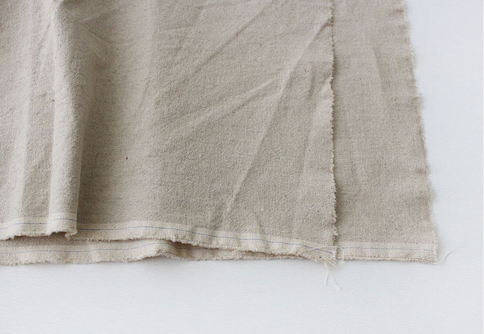 Linen Blend Fabric Natural Color Linen Fabric by the Yard | Etsy