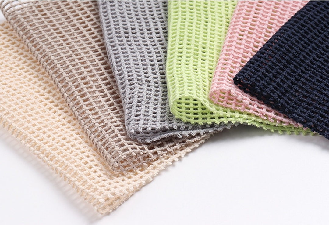 Net Mesh Fabric, Polyester Cotton - White, Ivory, Green, Pink, Dark ...