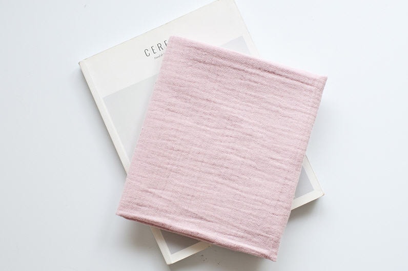 Pink Wrinkled Cotton Gauze Double Gauze Light Pink Color | Etsy