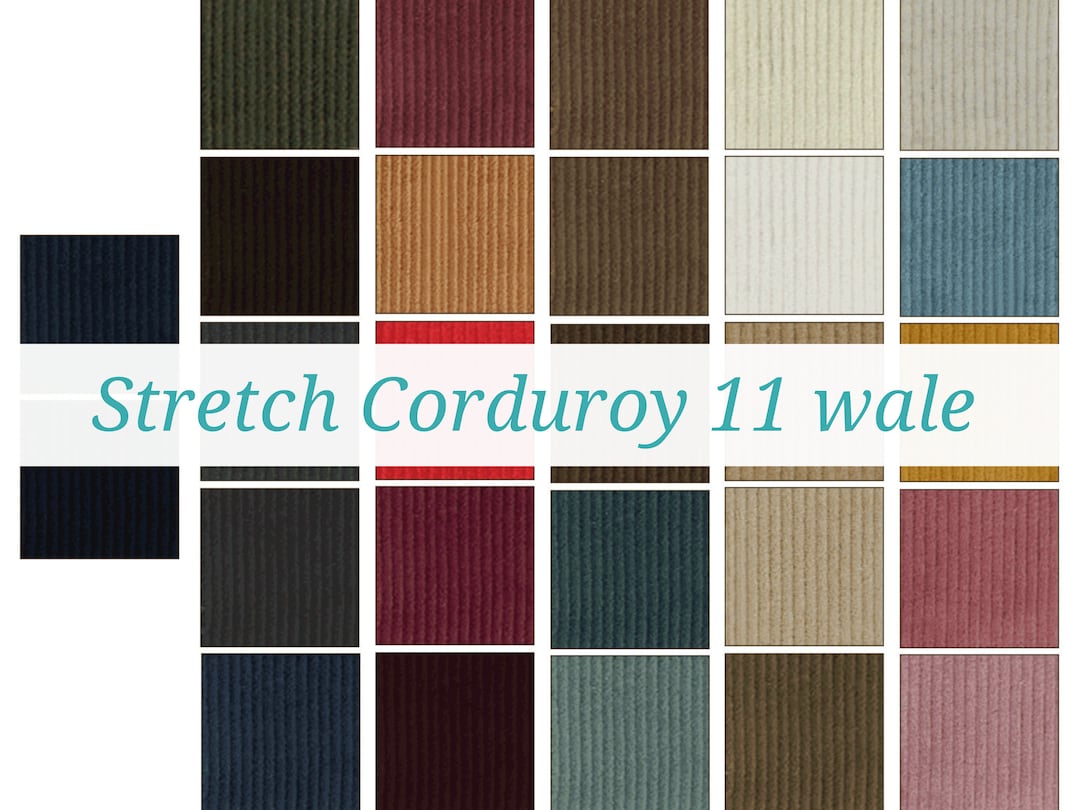 11 Wale Stretch Corduroy Cotton Corduroy - Corduroy 27 Solid Colors ...