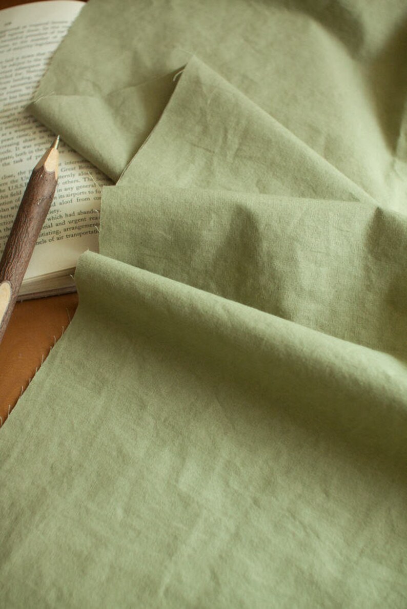 Soft Washing Cotton Fabric Solid Cotton Fabric Olive Green | Etsy