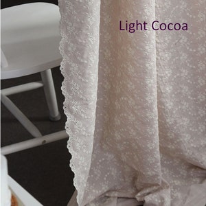 Embroidery Cotton Fabric, Bio-washed Cotton Fabric, Eyelet Cotton ...