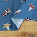 Airplane Cotton Fabric Brown Gray or Navy by the Yard - Etsy