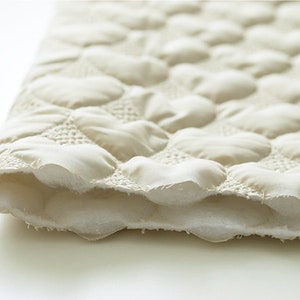 Quilted Polyester Fabric, Padded Fabric, 55" Wide, White, Pink, Yellow ...