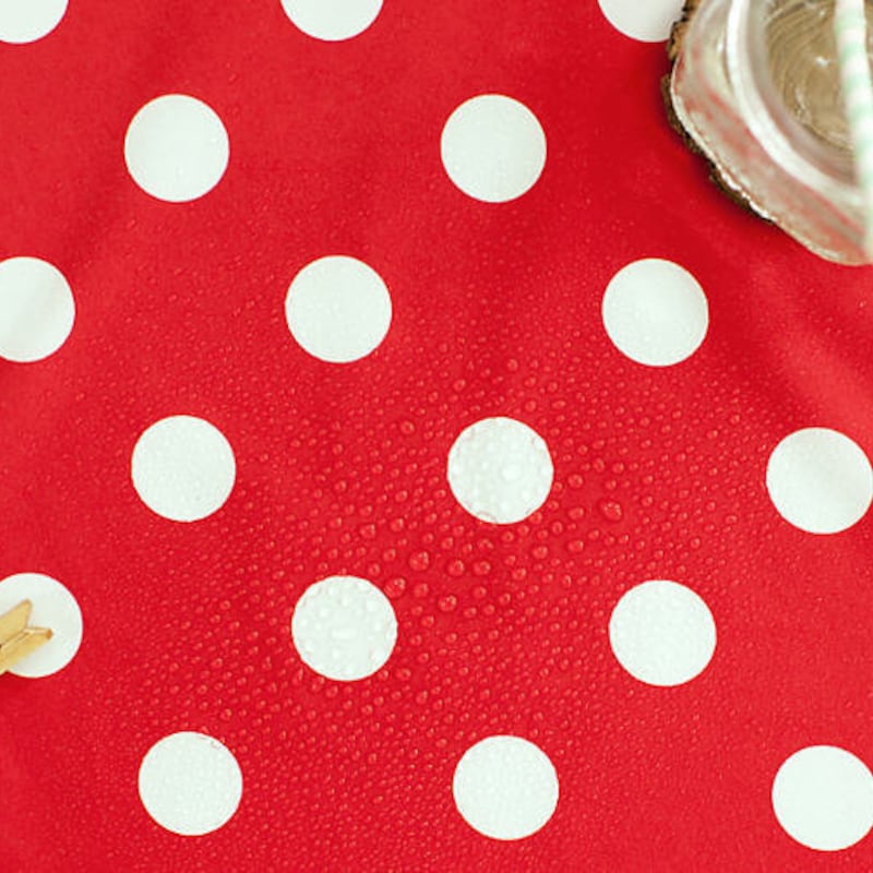 Red Dot Fabric - Etsy