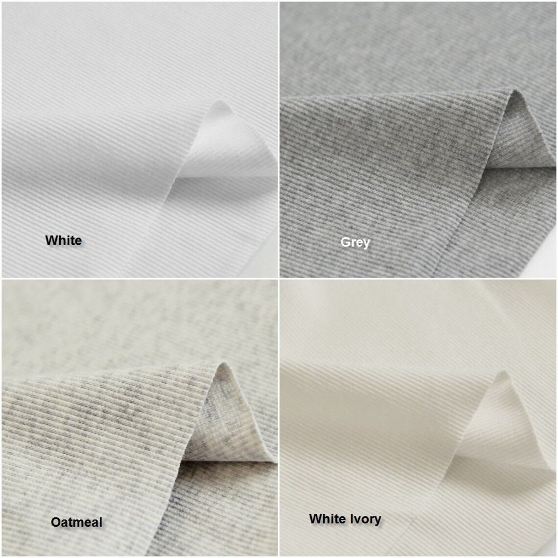 Ribbing Fabric Cotton Rib Knit Choose From 13 Colors by - Etsy