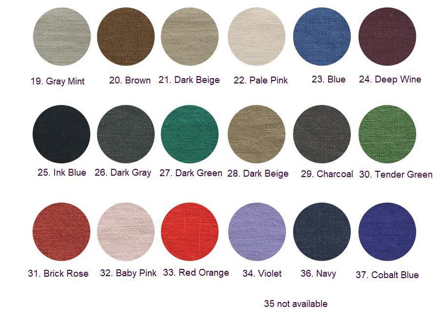 100% Linen Pure Linen 67 Solid Colors 54 Wide Bio - Etsy