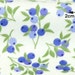 Blueberry Cotton Fabric, Fruits Cotton Fabric - Digital Printing ...