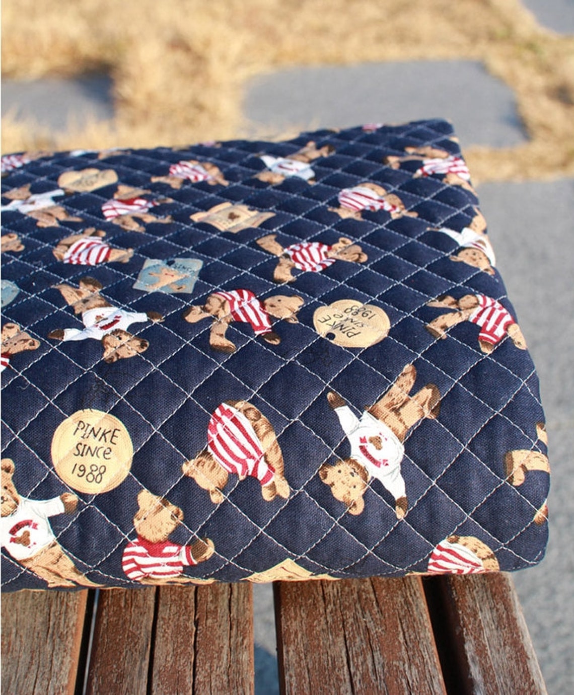 Quilted Cotton Fabric, Teddy Bears Fabric, Quality Korean Fabric - by ...