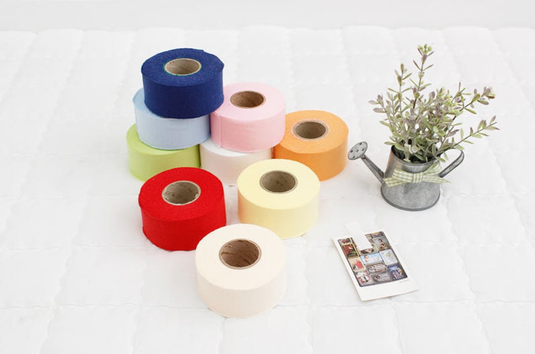 Cotton Knit Bias Tape in 9 Colors 3.5~4 Cm Wide (1.4~1.6 Inches) - by ...