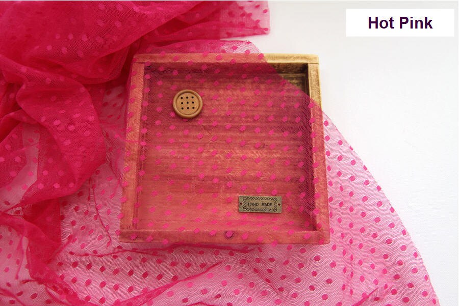 Mesh Fabric With 4 Mm Dots Peach Pink Pink Hot Pink or | Etsy UK