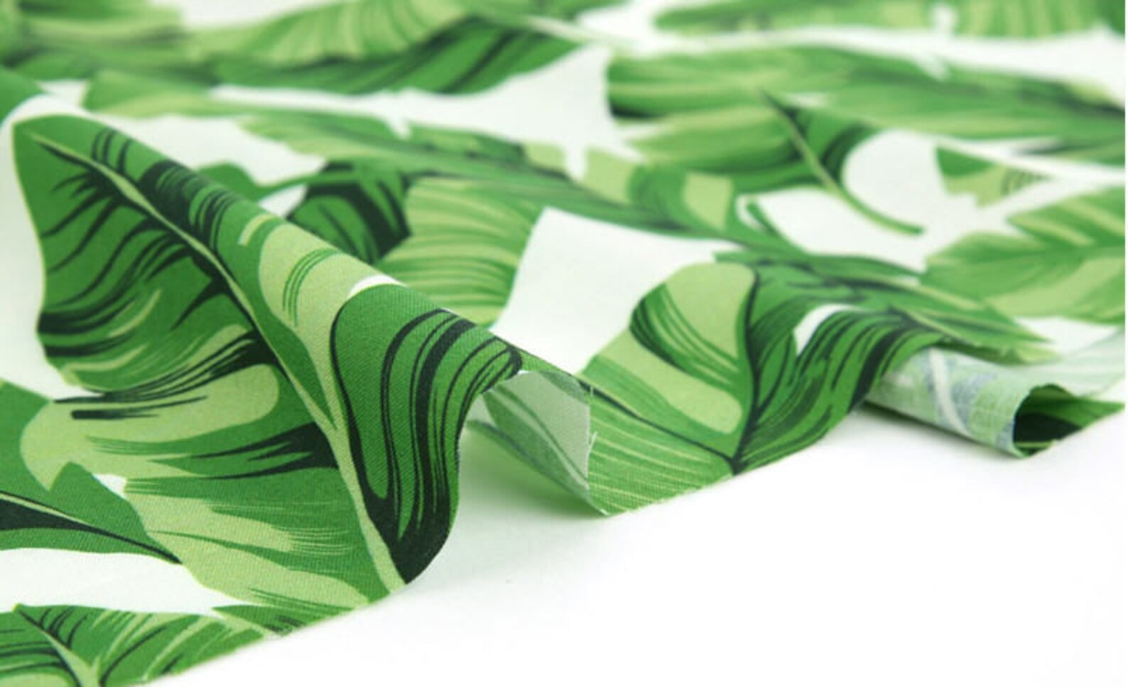 Green Leaves Cotton Fabric by the Yard 101160 - Etsy