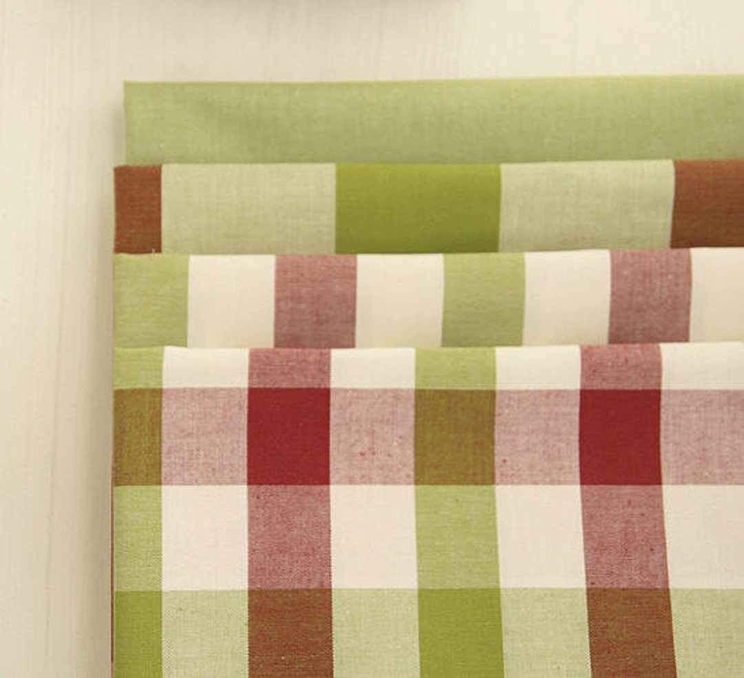 Yarn Dyed Cotton Fabric Fresh - Choose From 4 Patterns - by the Yard ...