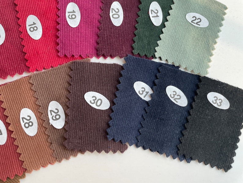 Pinwale Wide Cotton Corduroy 21 Wales Corduroy 33 Solid - Etsy Australia