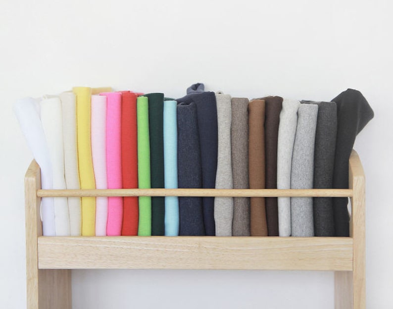 Ribbing Cotton Rib Knit Fabric in 18 Colors by the Yard - Etsy
