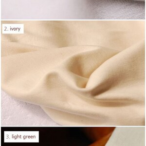 Cotton Interlock Knit in 16 Solid Colors Fabric, Quality Korean Fabric ...