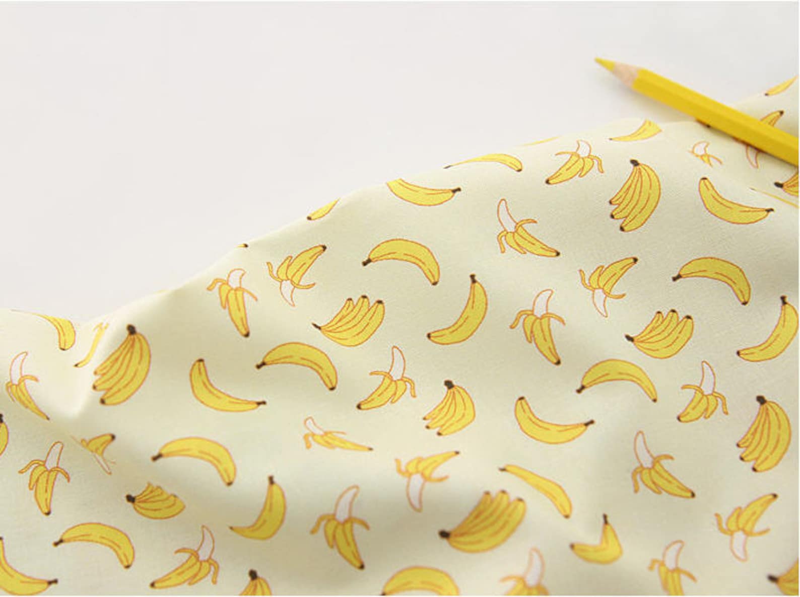 Bananas Cotton Fabric Digital Printing by the Yard 85777 - Etsy