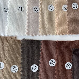 16 Wales Pinwale Wide Cotton Corduroy - Corduroy 33 Solid Colors - Fine ...