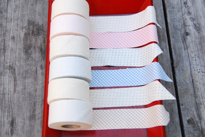 Organic Cotton Jersey Knit Bias Tape in 6 Colors 3.8 Cm Wide (1.5 Inch ...
