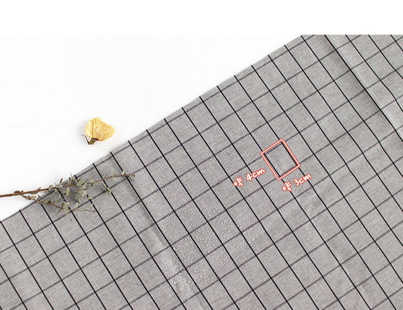 Soft Checker Laminated Cotton Fabric Non Glossy Plaid - Etsy