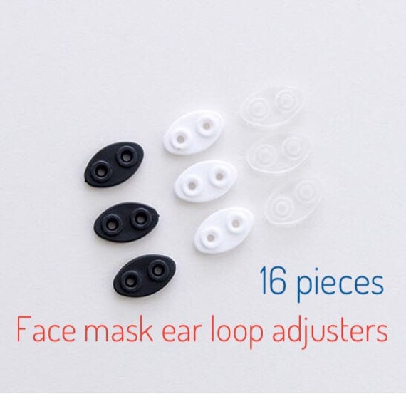 Face Mask Earloop Adjustment Clips 16 Pieces Mask DIY - Etsy