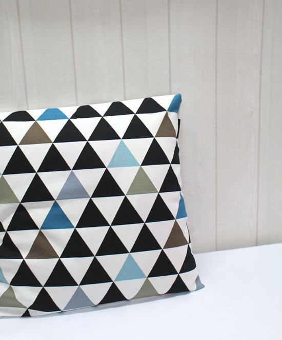 Modern Triangles Oxford Cotton Fabric Geometric Northern - Etsy