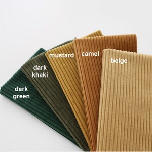 Wide Wale Cotton Corduroy, 4.5 Wales, Korean Fabric, Corduroy 18 Solid ...