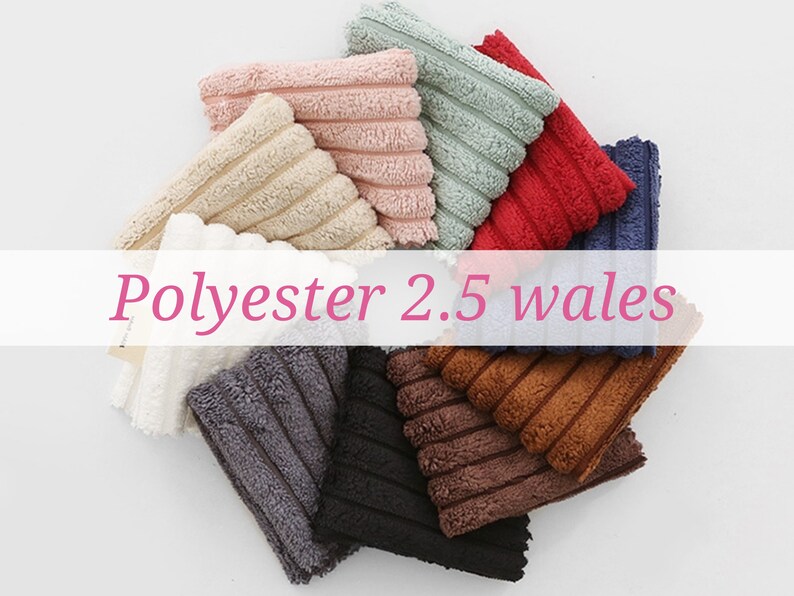 Extra Wide Wale Corduroy Fabric Polyester Corduroy Fabric 10 - Etsy