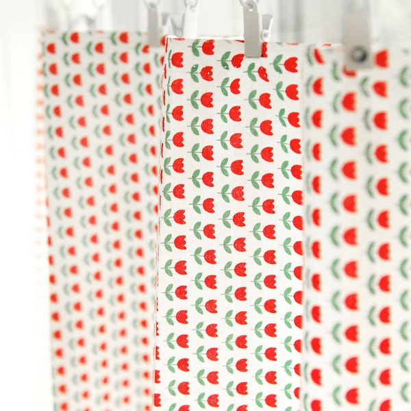 Modern Red Fabric - Etsy