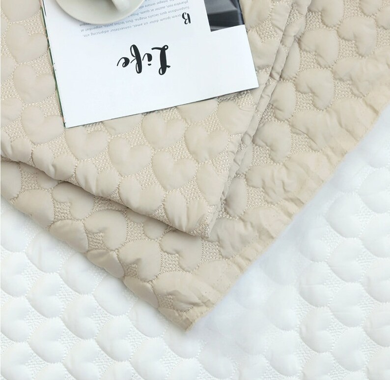 Quilted Polyester Fabric Padded Fabric 55 Wide White - Etsy