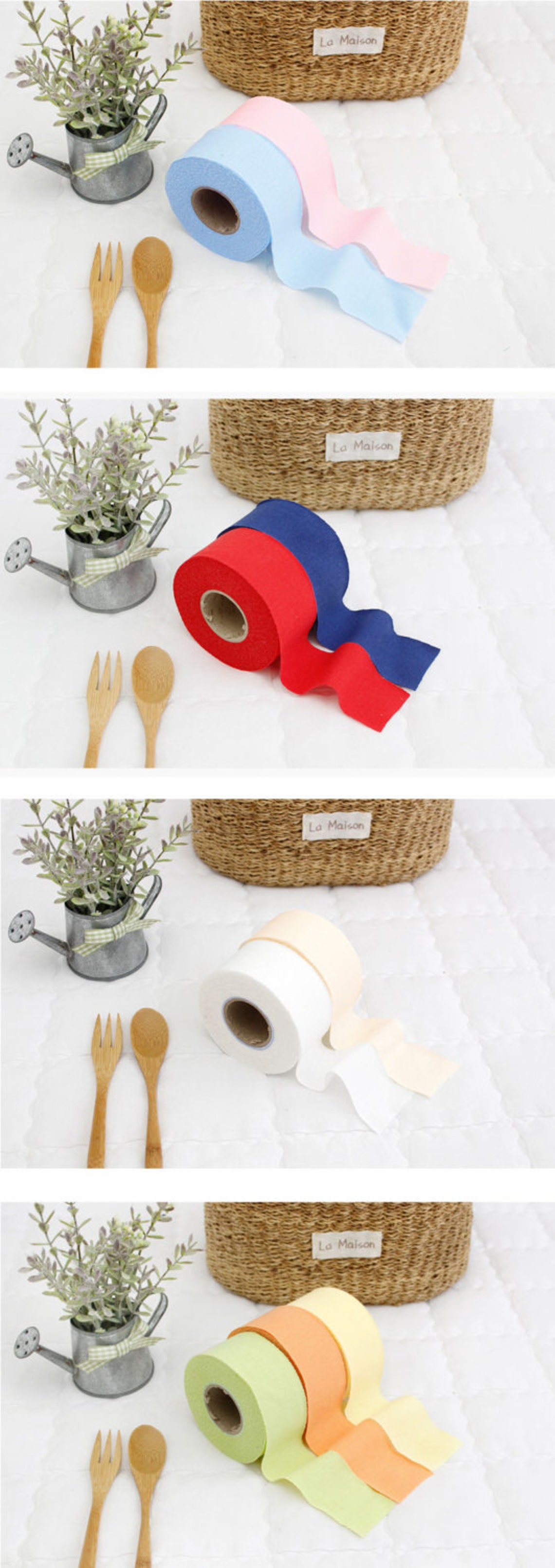 Cotton Knit Bias Tape in 9 Colors 3.5~4 Cm Wide (1.4~1.6 Inches) - by ...