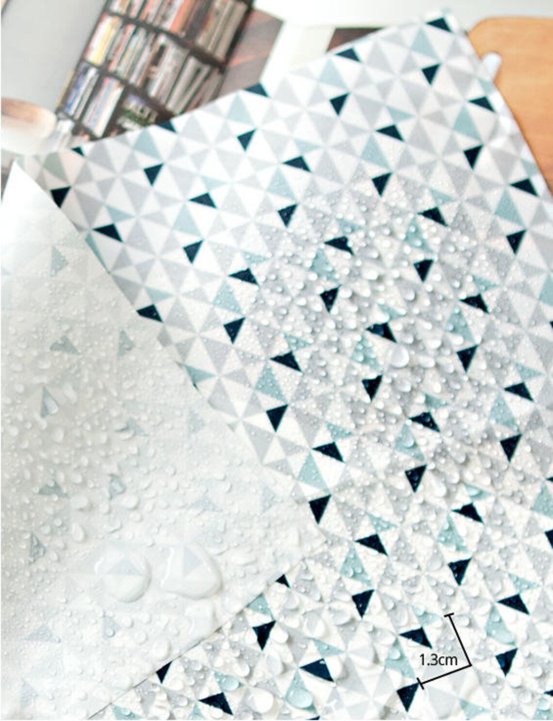 Triangles Waterproof Fabric Geometric 59 Wide By | Etsy