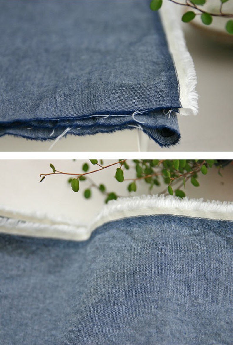 Pre-washed Cotton Fabric Solid - Olive, Blue or Navy - by the Yard 9047 ...