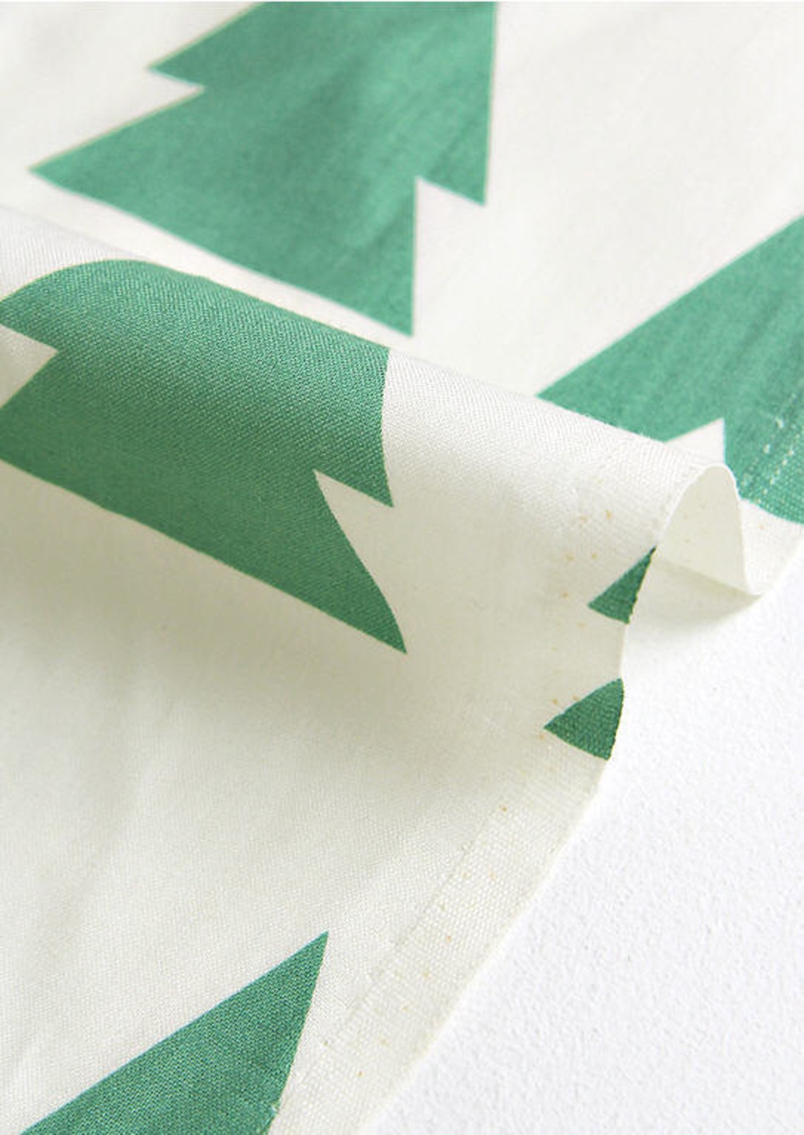 Green Trees Cotton Fabric by the Yard 80021 - Etsy