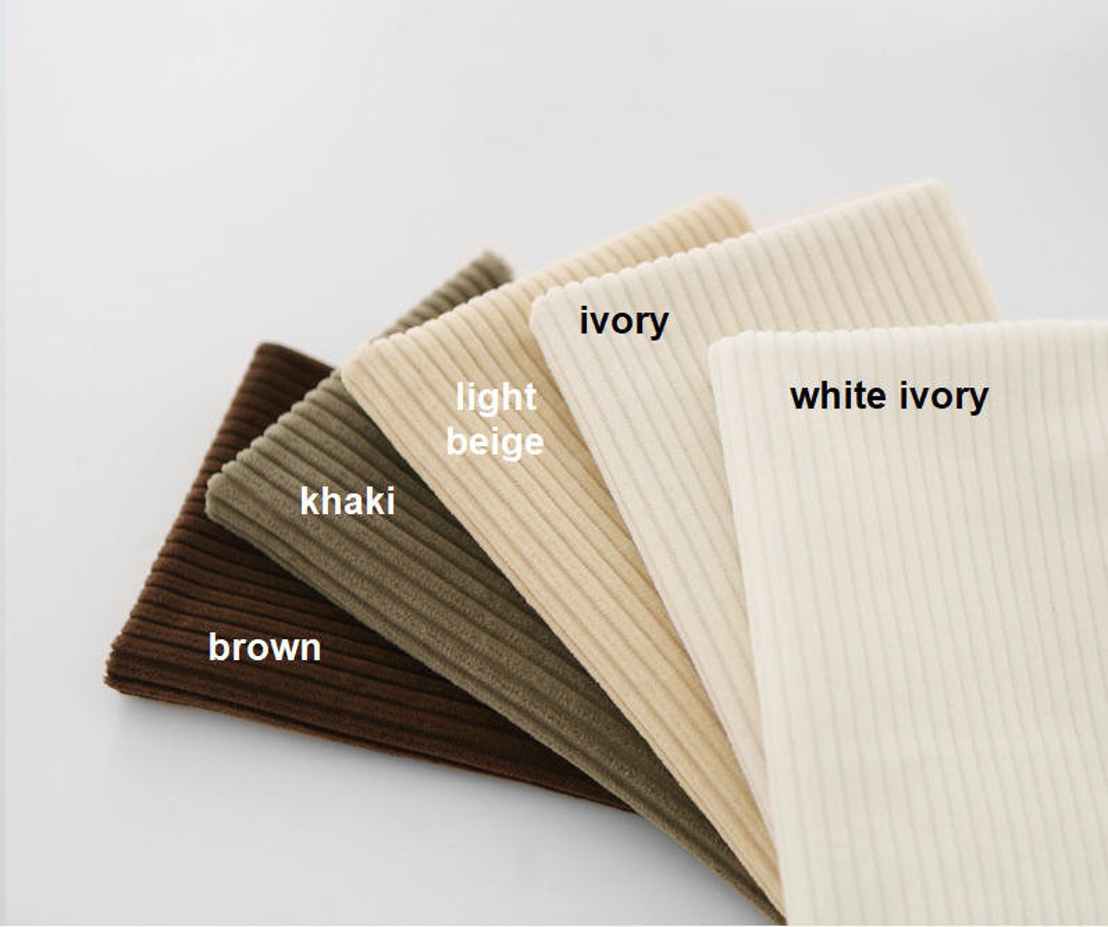Wide Wale Cotton Corduroy, 4.5 Wales, Korean Fabric, Corduroy 18 Solid ...